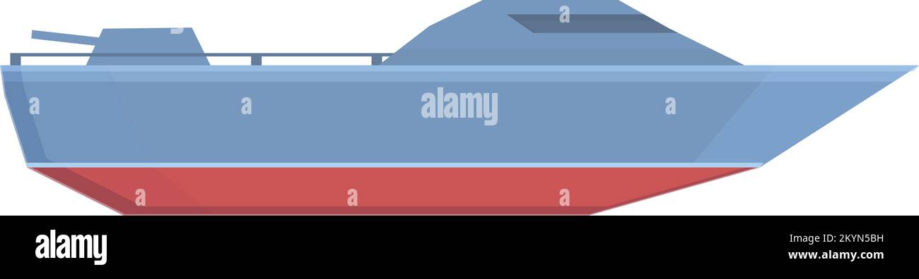 Water warship icon cartoon vector. Military ship. Sea army Stock Vector ...