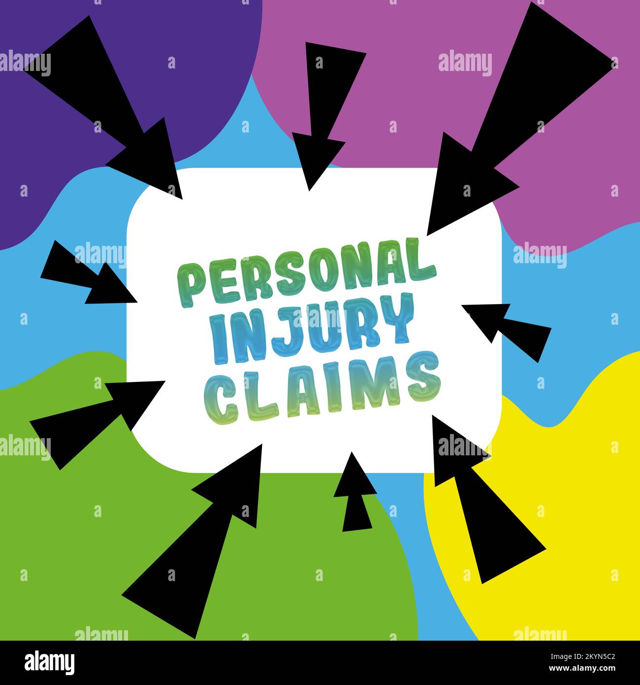 Hand writing sign Personal Injury Claims. Internet Concept being hurt ...