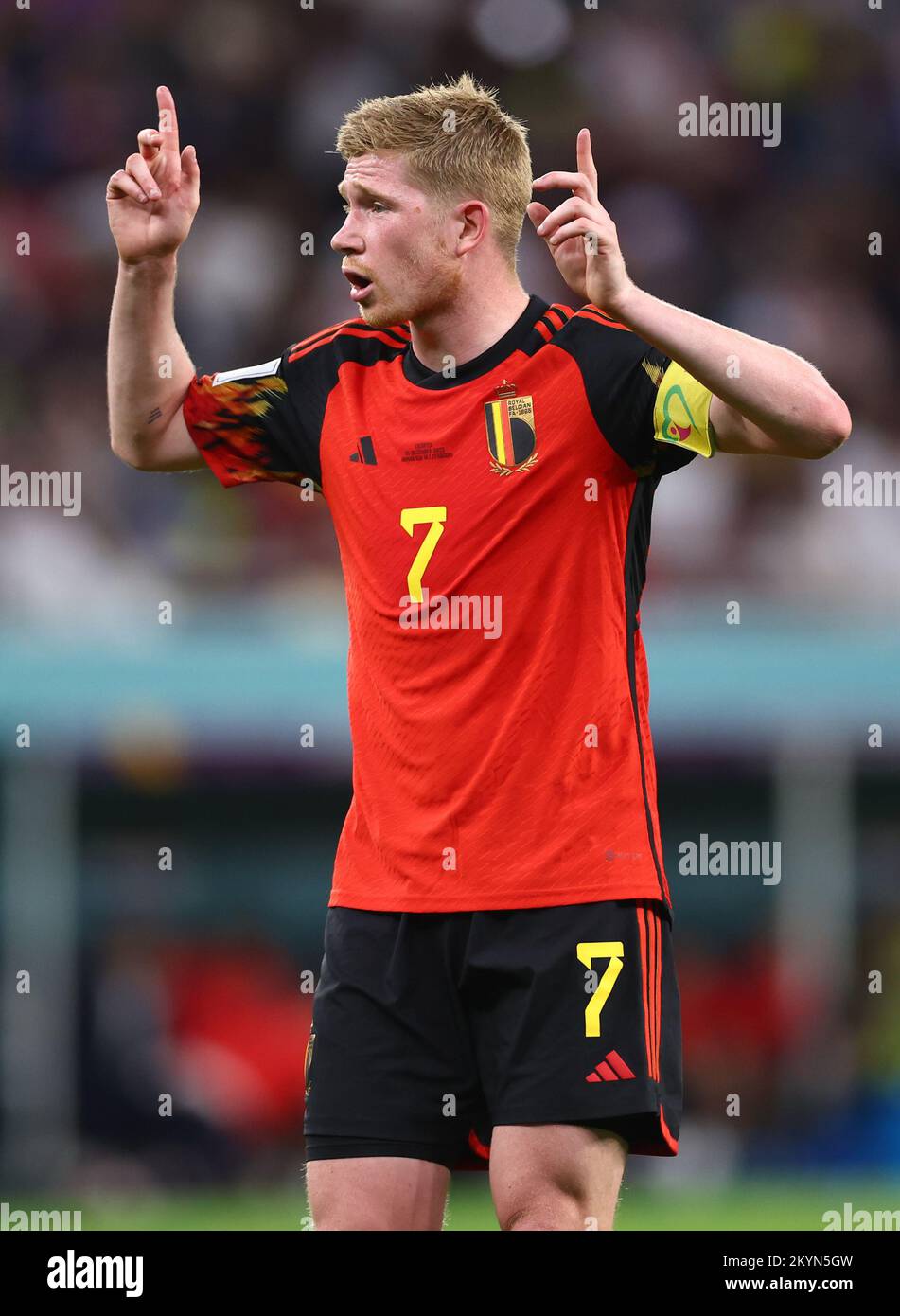 Al Rayyan, Qatar, 1st December 2022. Kevin De Bruyne of Belgium during ...