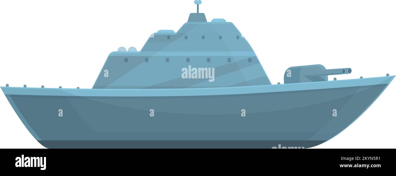 Marine warship icon cartoon vector. Military ship. Fleet force Stock ...
