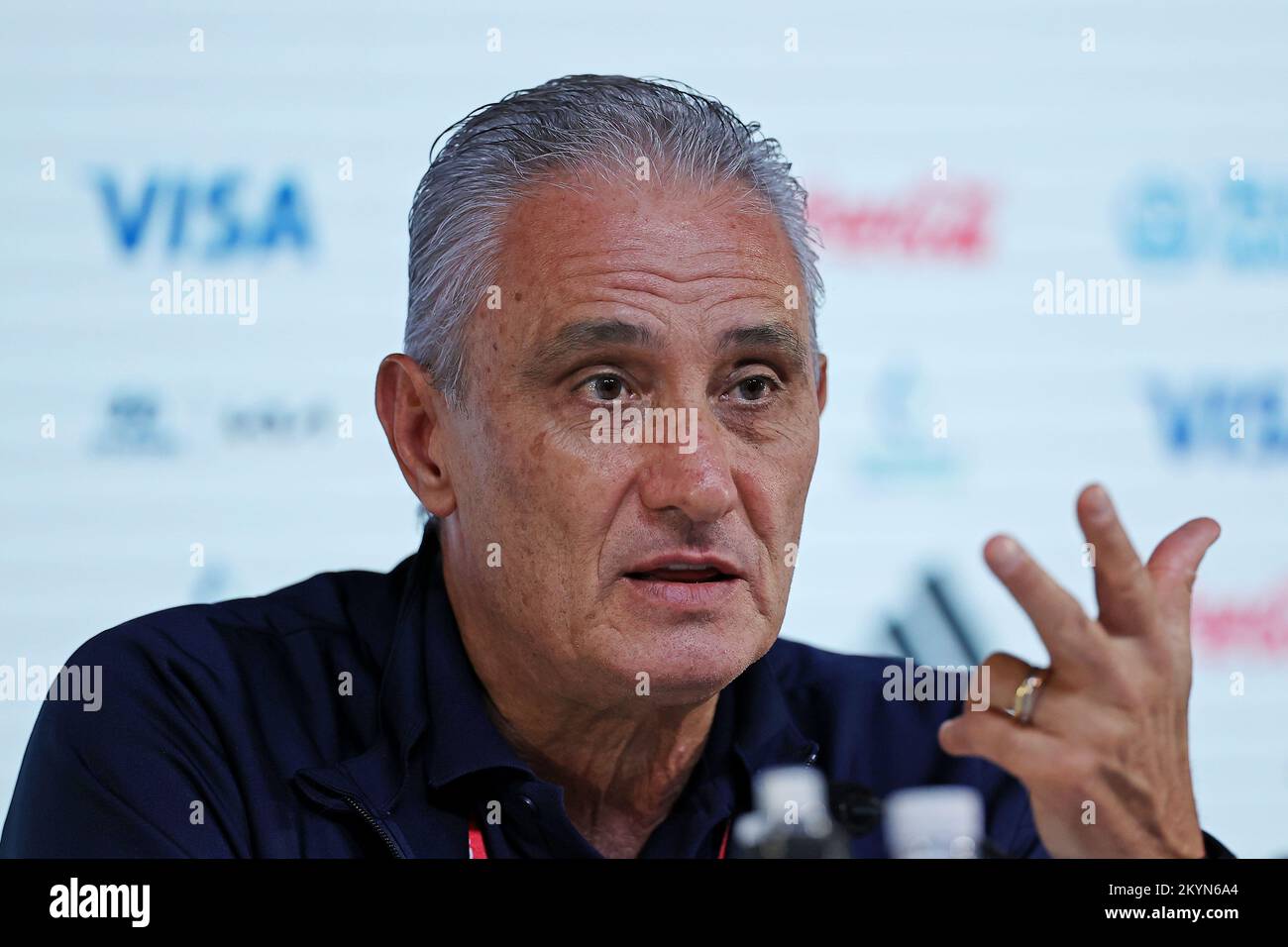 1st December 2022; Main Media Centre in Doha, Qatar; Brazil head coach ...