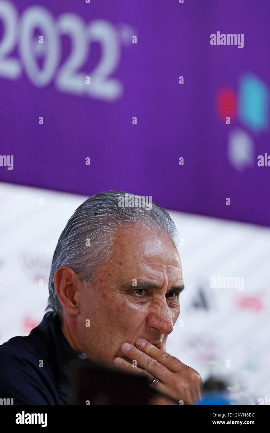 1st December 2022; Main Media Centre in Doha, Qatar; Brazil head coach ...