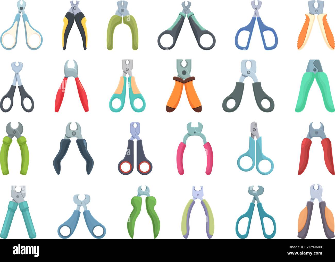 Cat manicure Stock Vector Images - Alamy