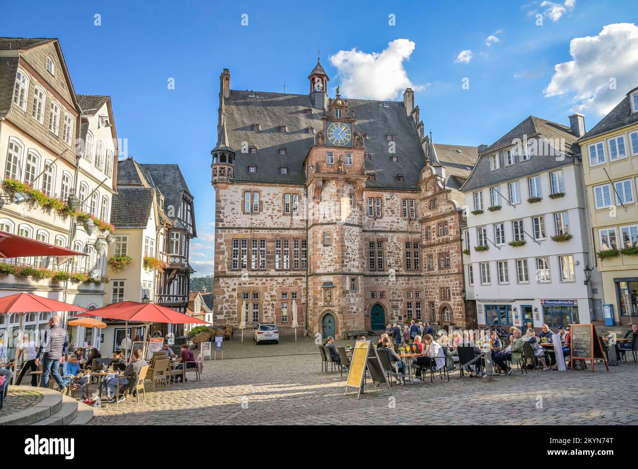Altes Rathaus, Oberstadtmarkt, Oberstadt, Altstadt, Marburg, Hessen ...