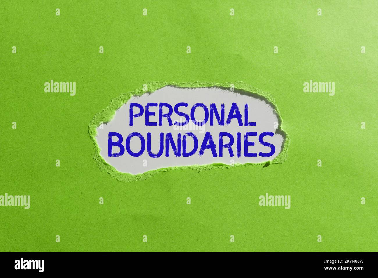Hand writing sign Personal Boundaries. Conceptual photo something that ...