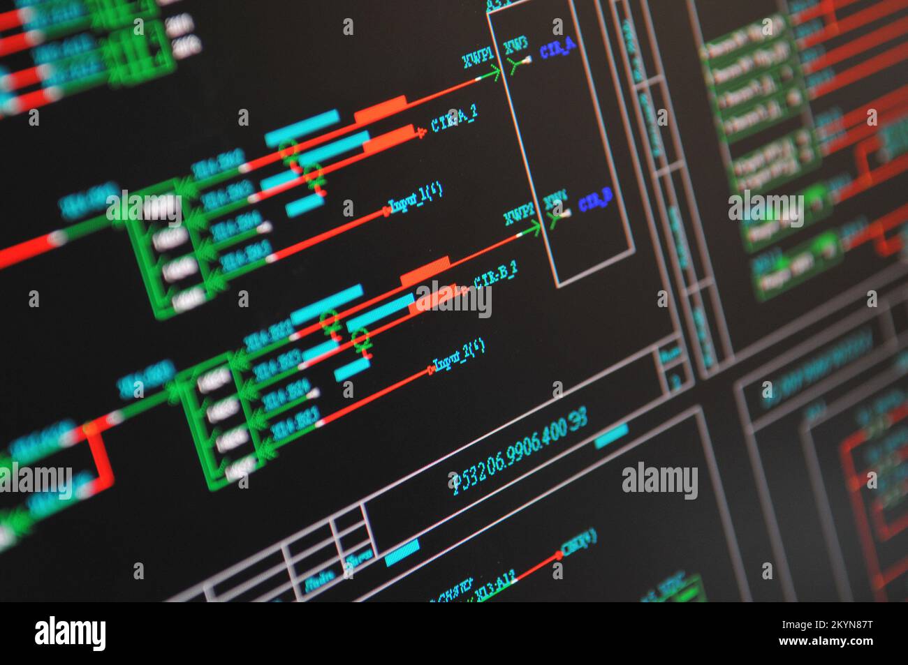 Development of an electronic circuit Stock Photo - Alamy