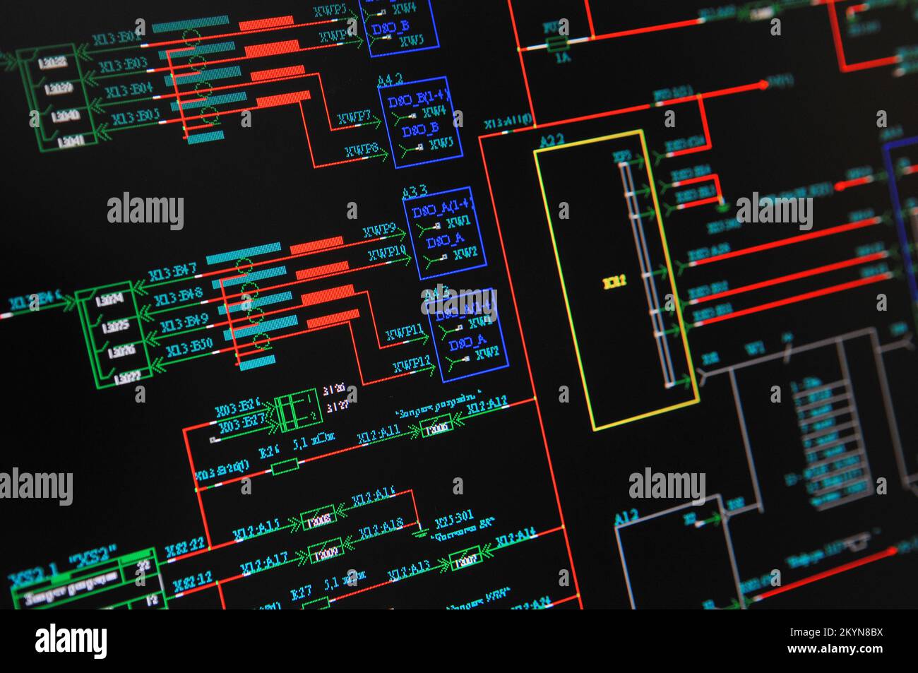 Development of an electronic circuit Stock Photo - Alamy