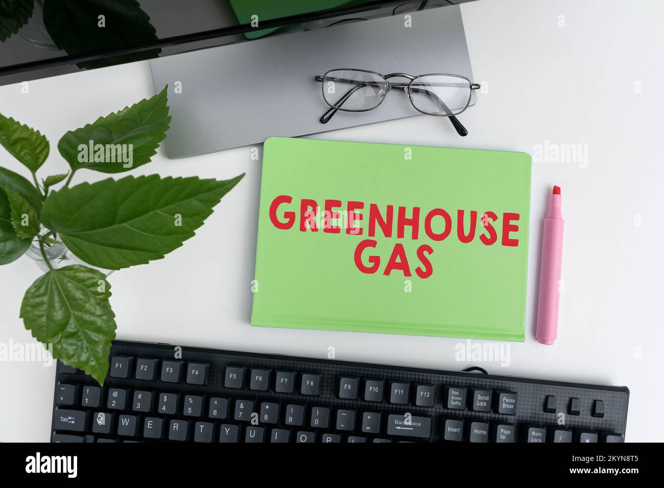 Conceptual caption Greenhouse Gas. Internet Concept carbon dioxide ...