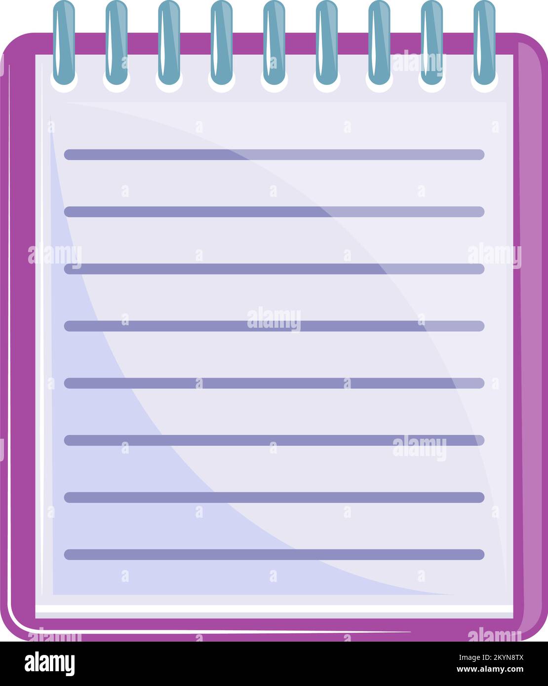 notepad cartoon icon Stock Vector Image & Art - Alamy