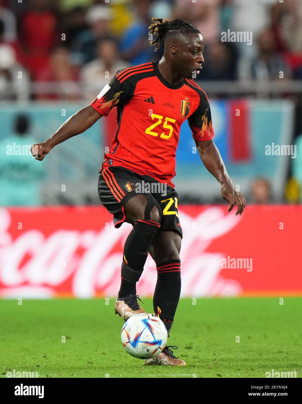 Jeremy Doku of Belgium during the FIFA World Cup Qatar 2022 match ...