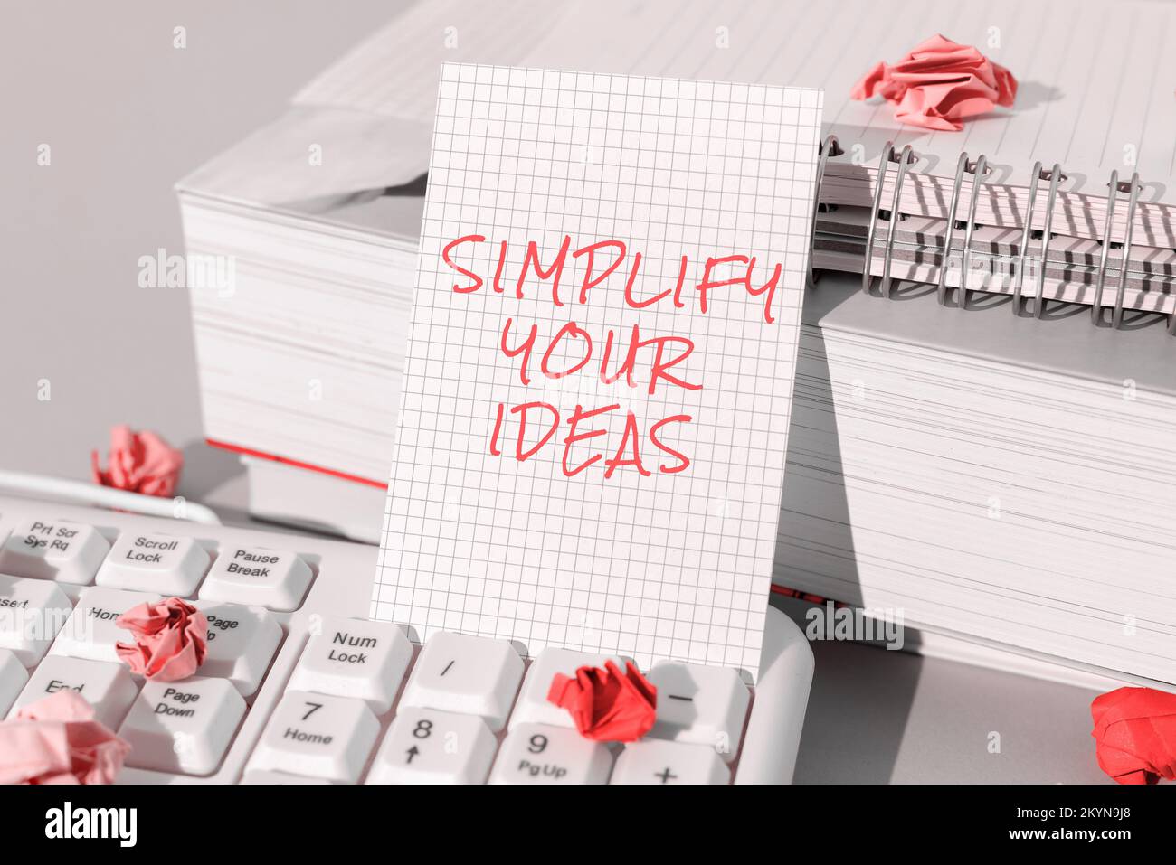 Writing displaying text Simplify Your Ideas. Business showcase make ...