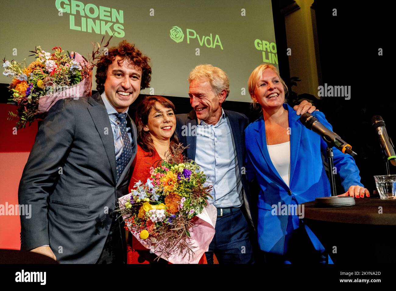 THE HAGUE - Paul Rosenmöller, Mei Li Vos Jesse KLaver and Attje Kuiken ...