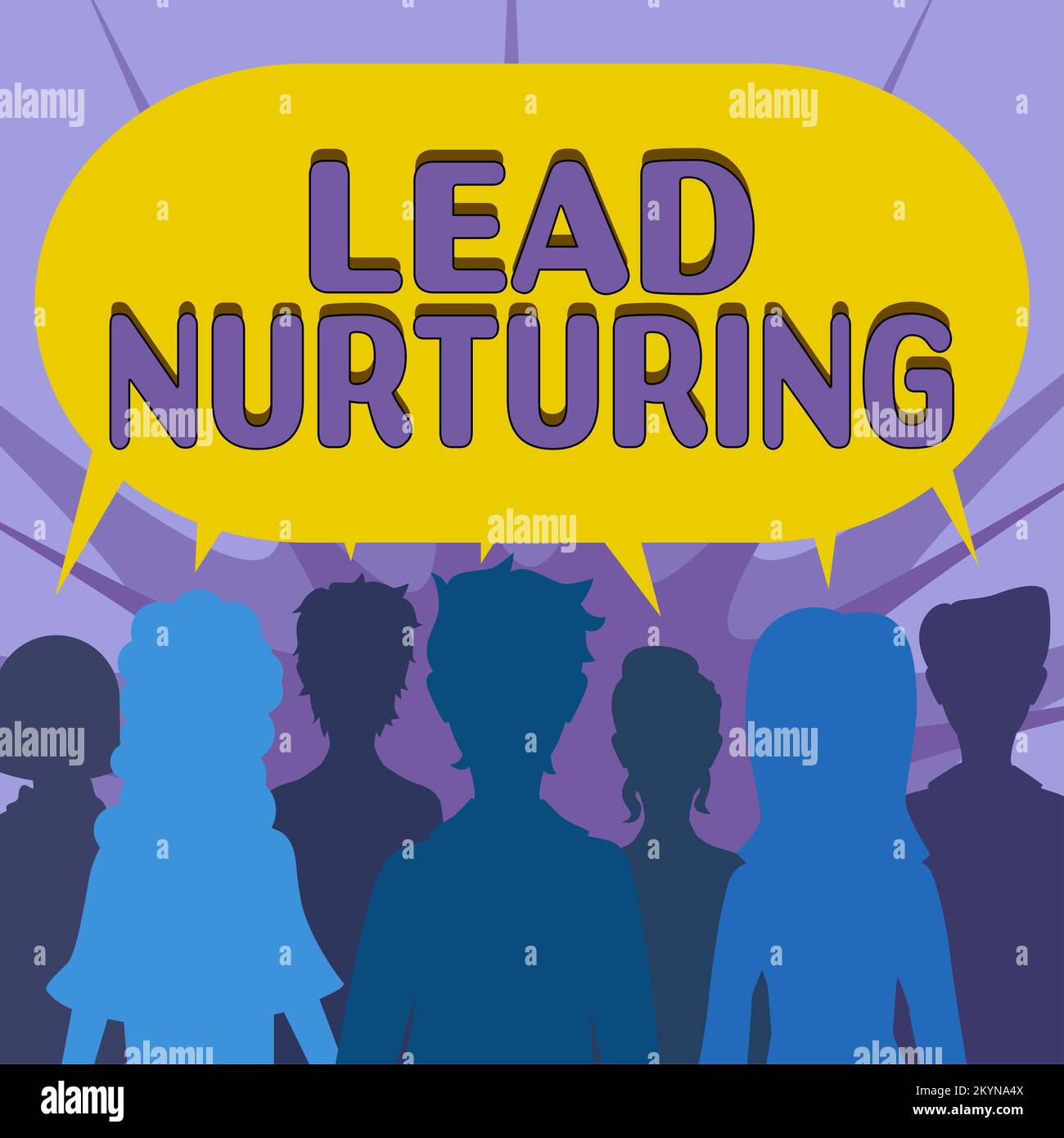 Handwriting text Lead Nurturing. Word for method of building a ...