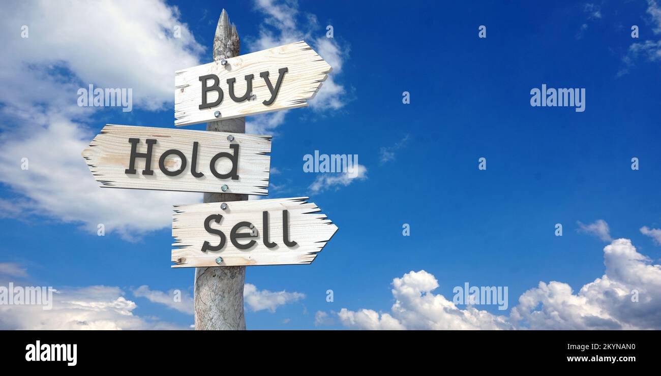 Buy sell arrows hi-res stock photography and images - Alamy