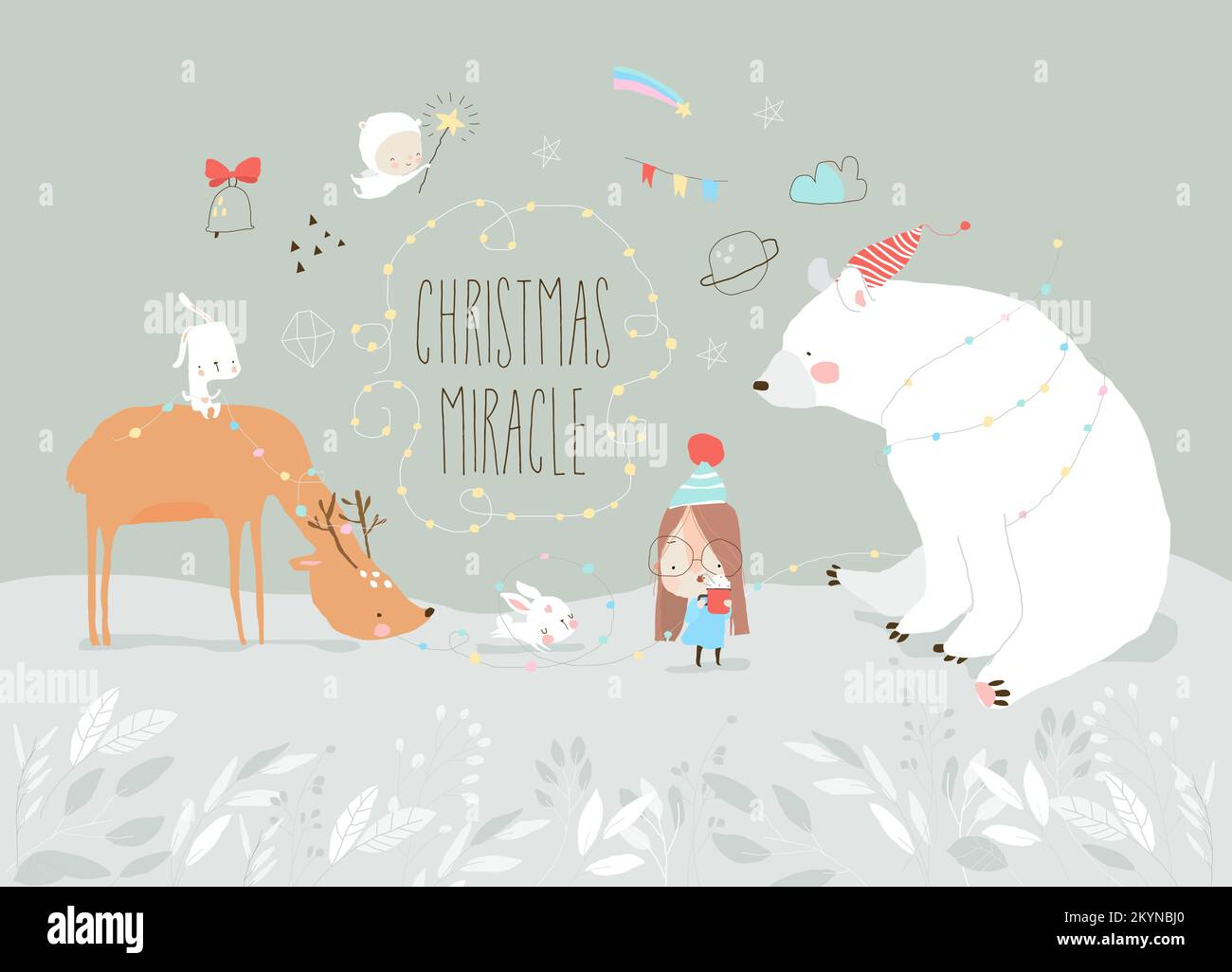 Funny child winter hat Stock Vector Images - Alamy