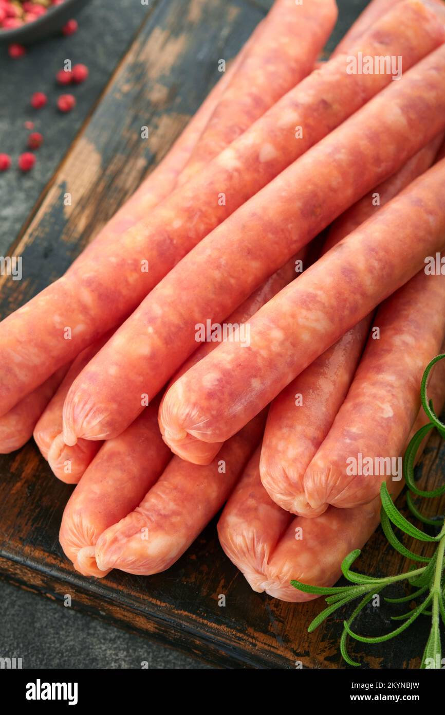 Raw sausages rosemary vegetables hi-res stock photography and images ...