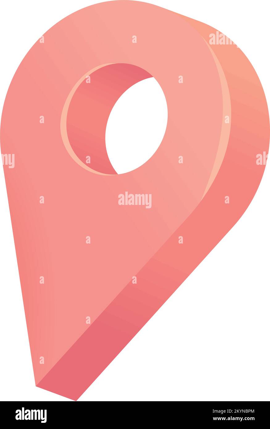gps location pin app 3d icon Stock Vector Image & Art - Alamy
