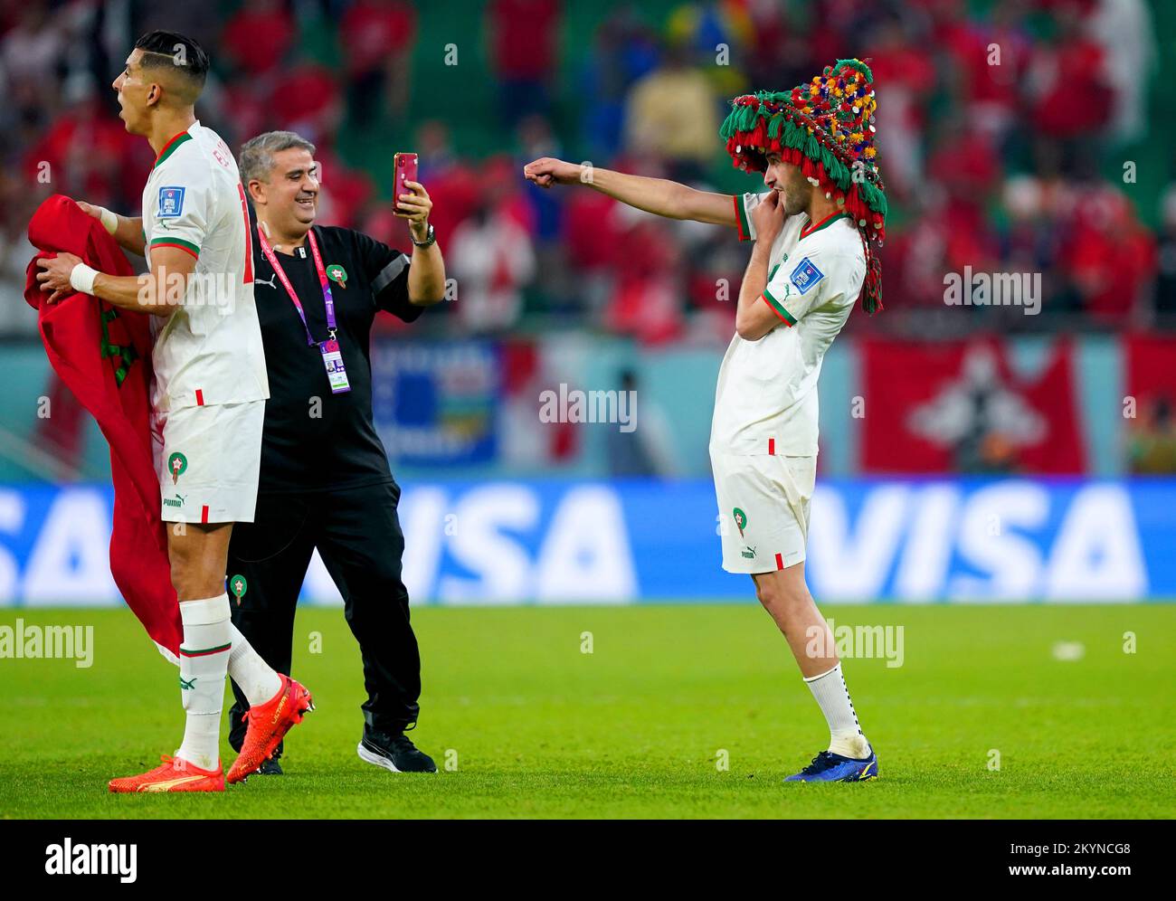 Hakim ziyech morocco celebrates hi-res stock photography and images - Alamy