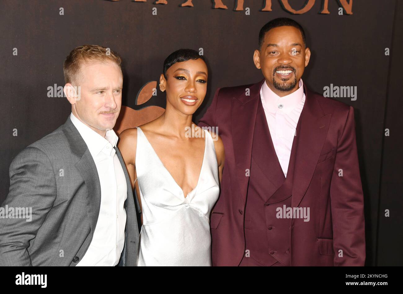 LOS ANGELES, CALIFORNIA - NOVEMBER 30: (L-R) Ben Foster, Charmaine ...