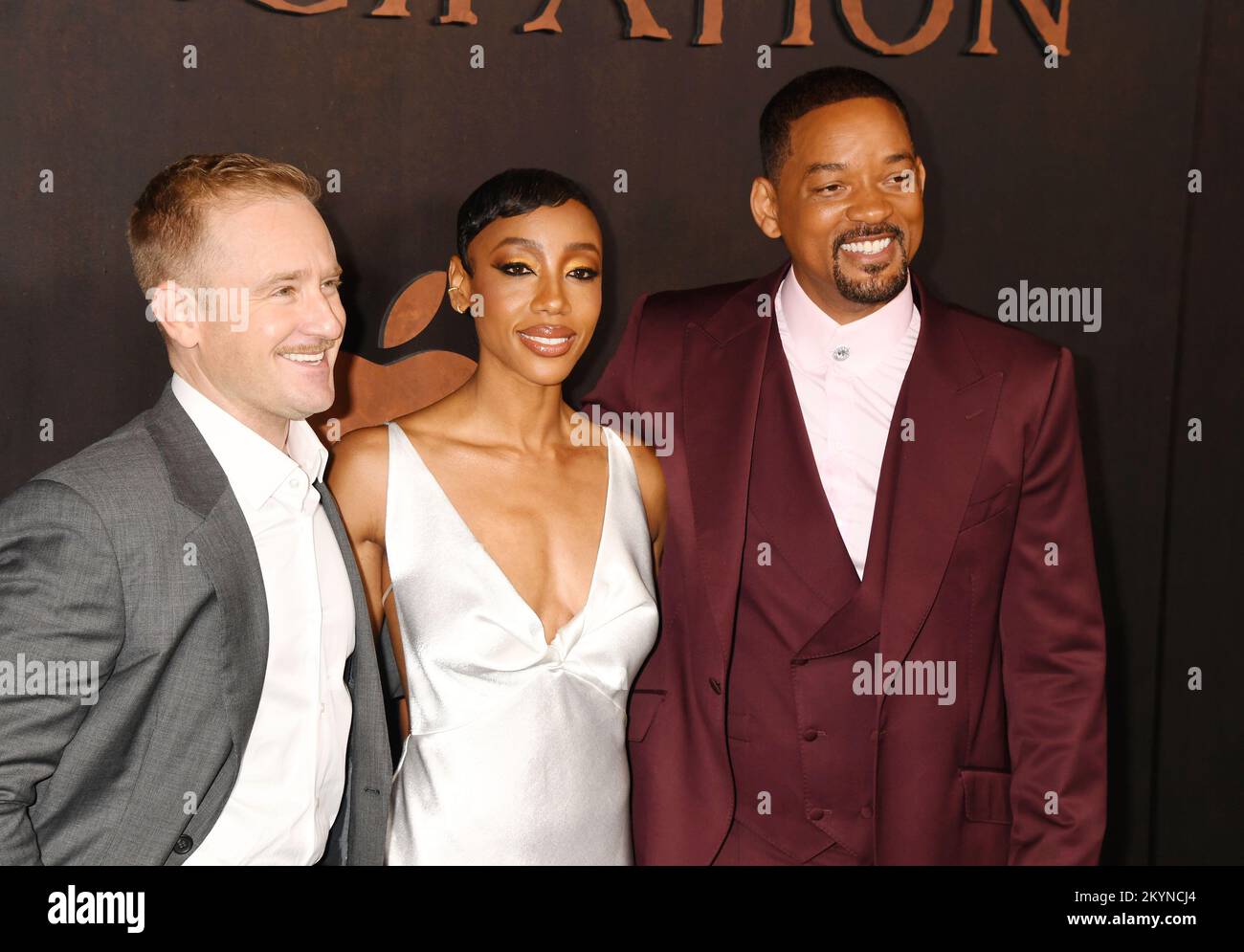 LOS ANGELES, CALIFORNIA - NOVEMBER 30: (L-R) Ben Foster, Charmaine ...