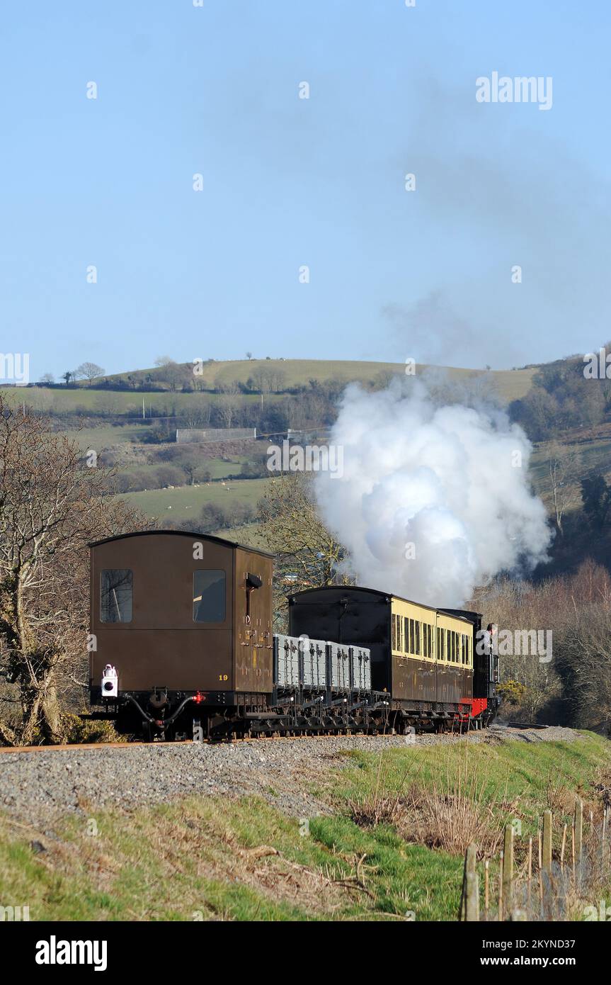 "Prince of Wales" at Llanbadarn Fawr with a mixed train Stock Photo - Alamy