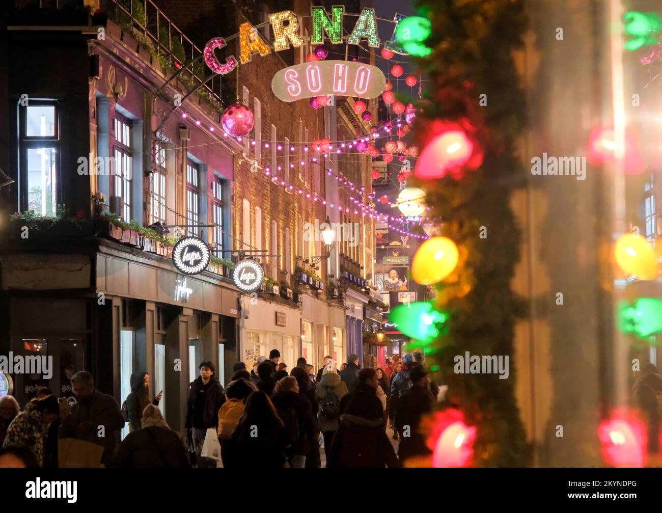 Carnaby 2022 christmas lights hi-res stock photography and images - Alamy