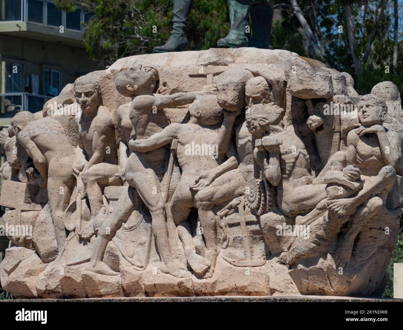 Msida, Malta - Jun, 2021: Workers Monument by local sculptor Anton ...