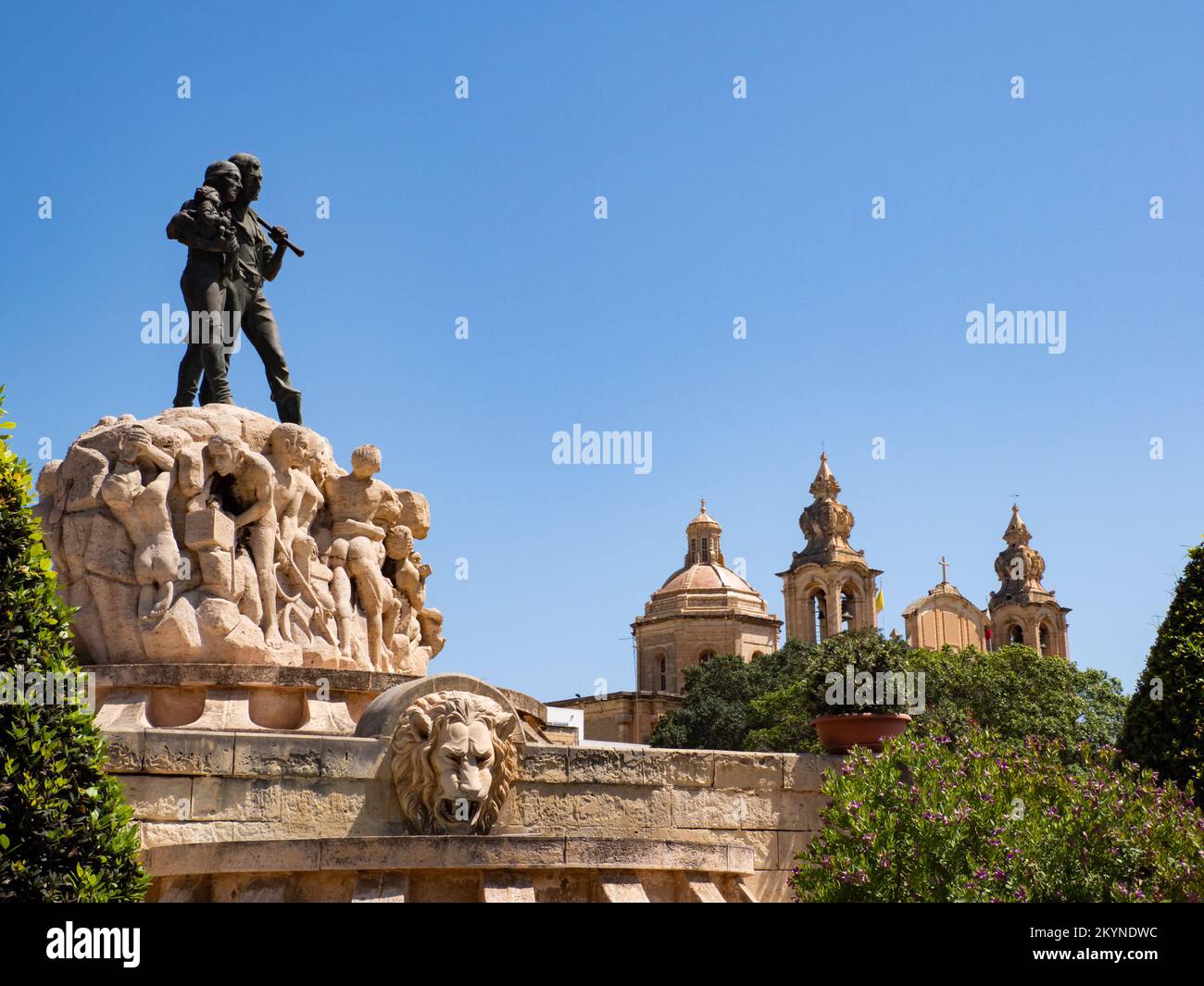 Msida, Malta - Jun, 2021: Workers Monument by local sculptor Anton ...