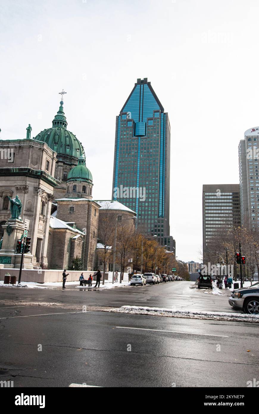 Le 1000 building on rue de la Gauchetiere in Montreal, Quebec, Canada ...