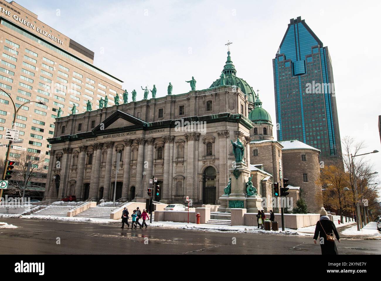 Basilique Cathédrale Marie-Reine-du-Monde in Montreal, Quebec, Canada ...