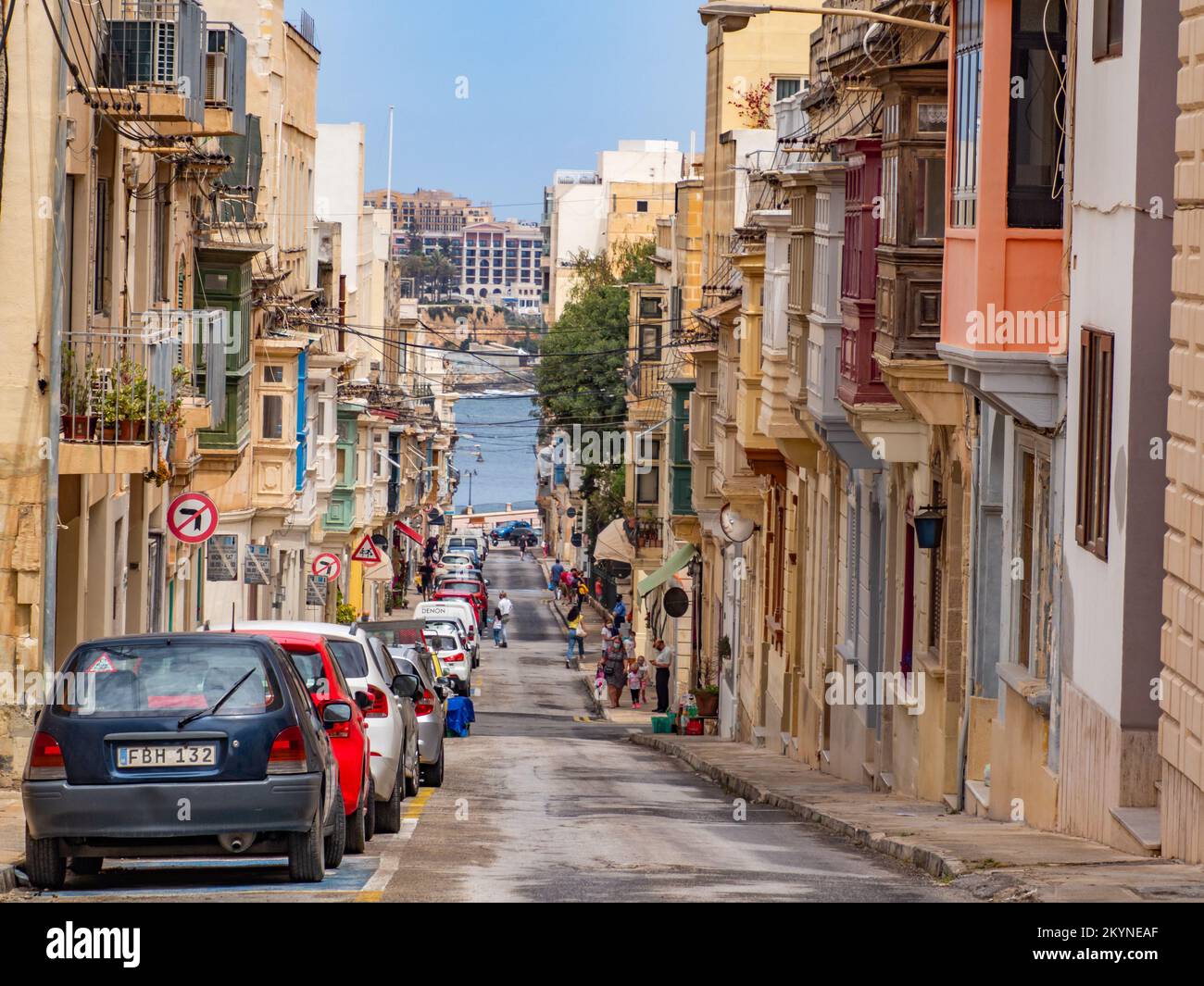 Beautiful Maltese wooden colorful balconies called "gallarija" in ...