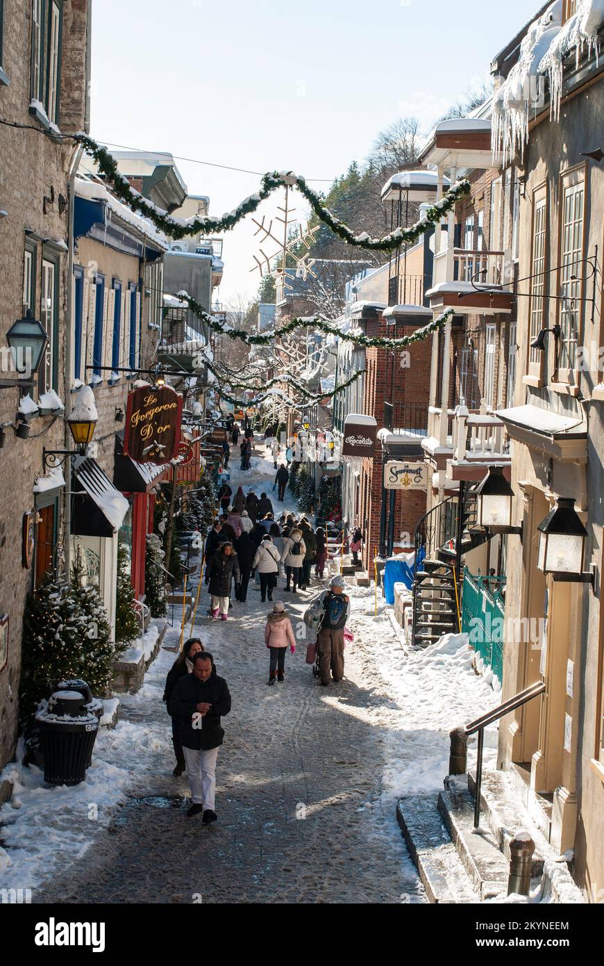 Old quebec breakneck hi-res stock photography and images - Alamy