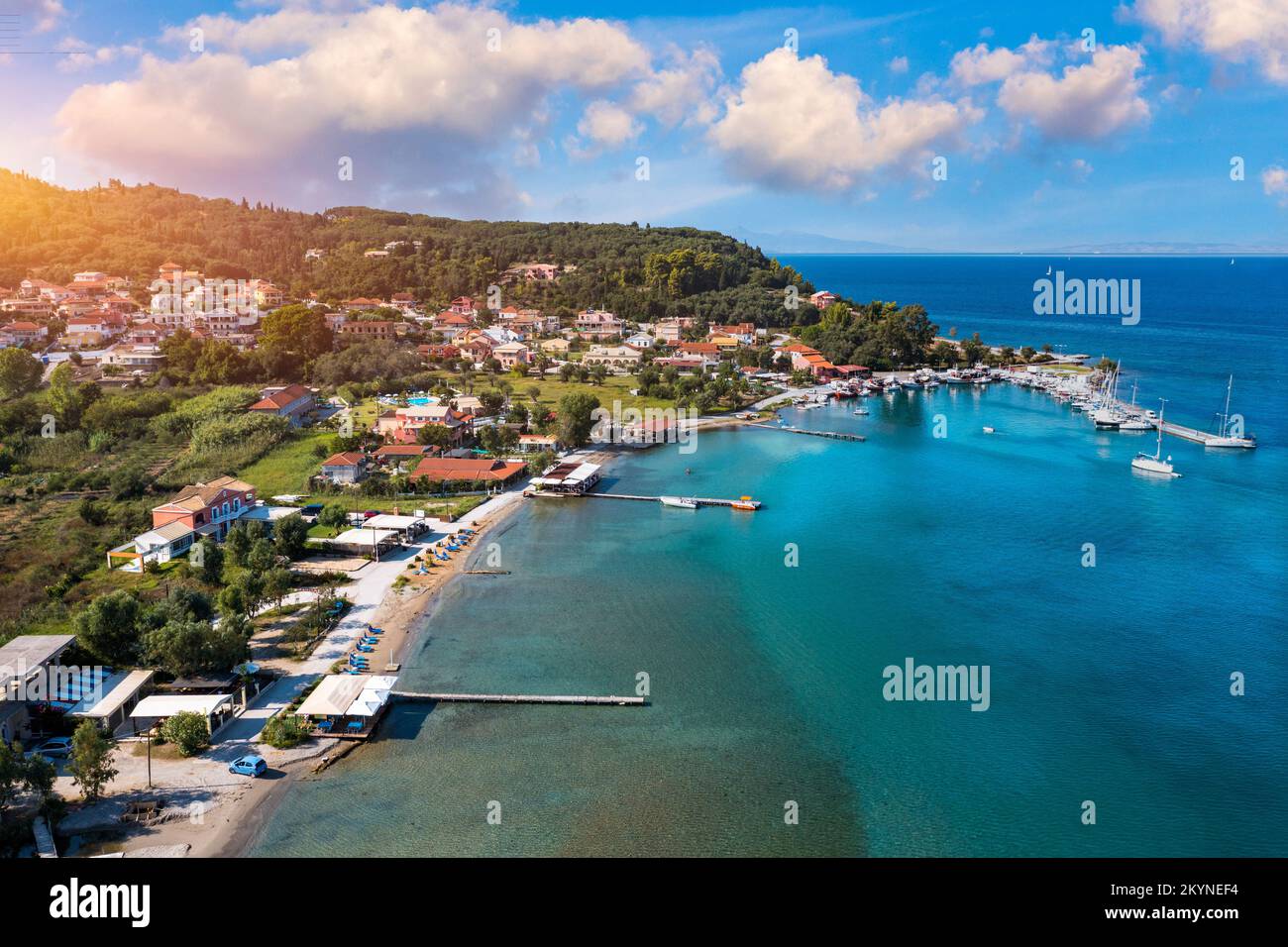 Petriti fishing village corfu hi-res stock photography and images - Alamy