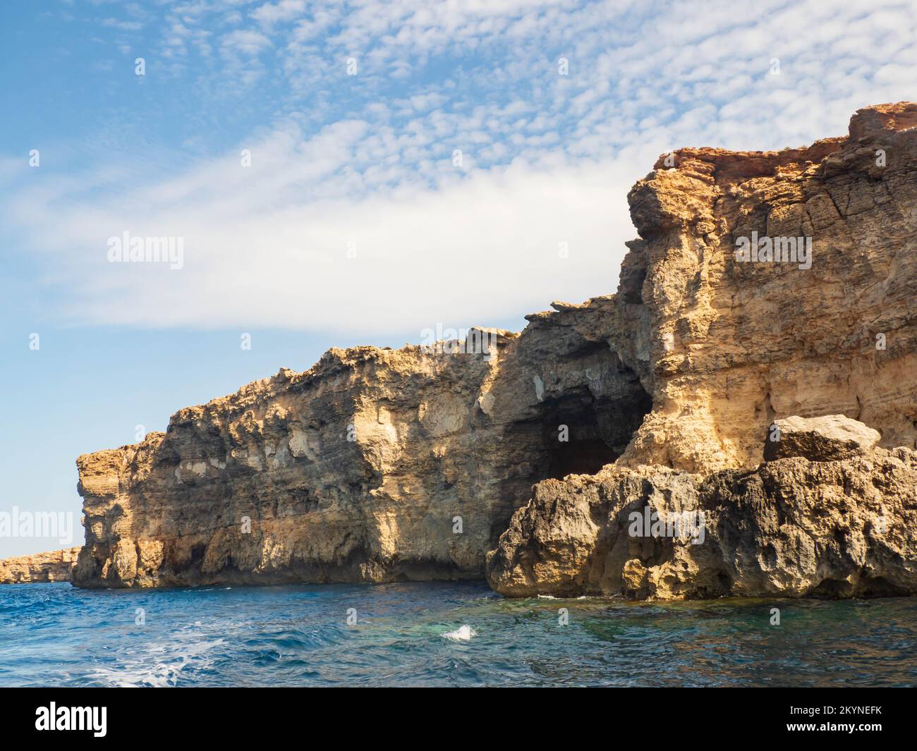 Azure sea cave rock mountain hi-res stock photography and images - Alamy