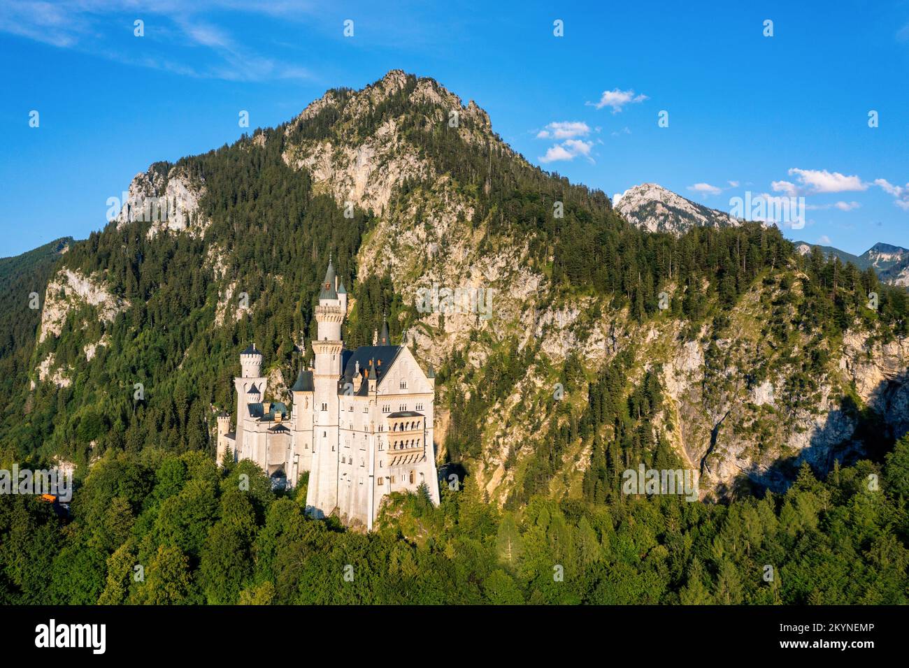 Neuschwanstein Fairytale Castle near Fussen, Bavaria, Germany. View of ...