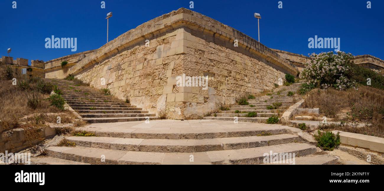 Gżira, Malta - May 2021: Fort Manoel is a star fort on Manoel Island ...