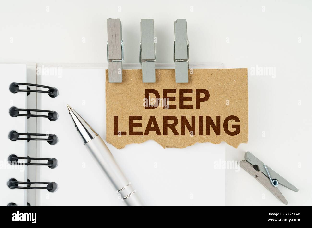 Business and finance concept. On a white background lies a notebook, a ...