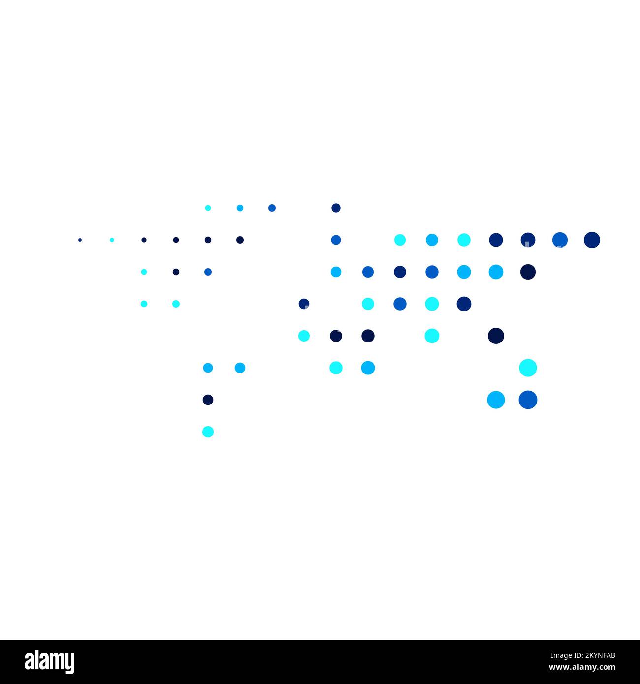 World 1 Silhouette Pixelated generative pattern map illustration Stock ...