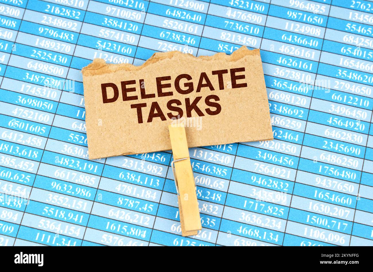 Business and finance concept. There is cardboard on the financial ...