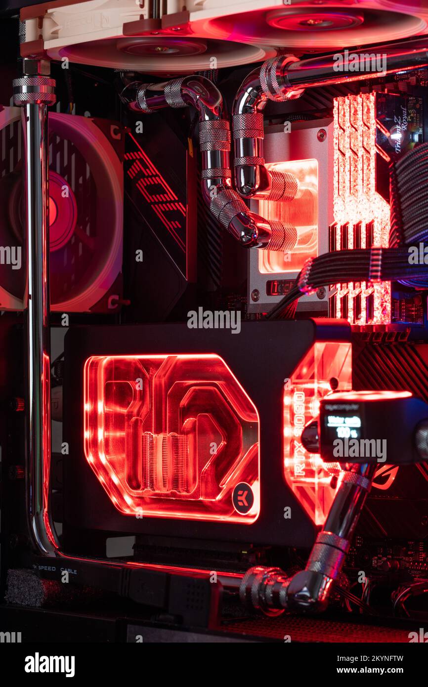 Prague, Czech Republic - 21 July 2021: Close-up of high performance ...