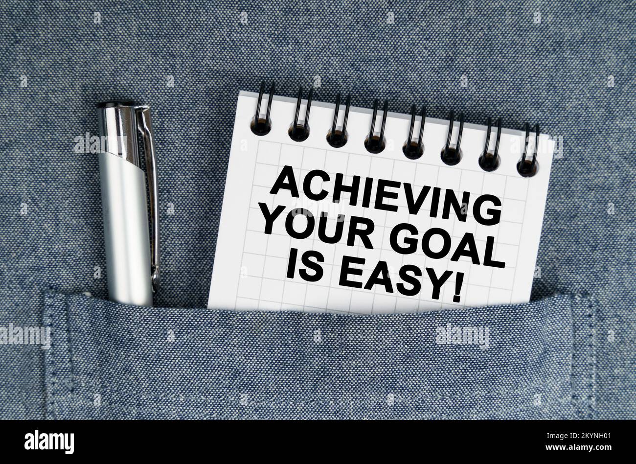 Achieving your goal is easy hi-res stock photography and images - Alamy