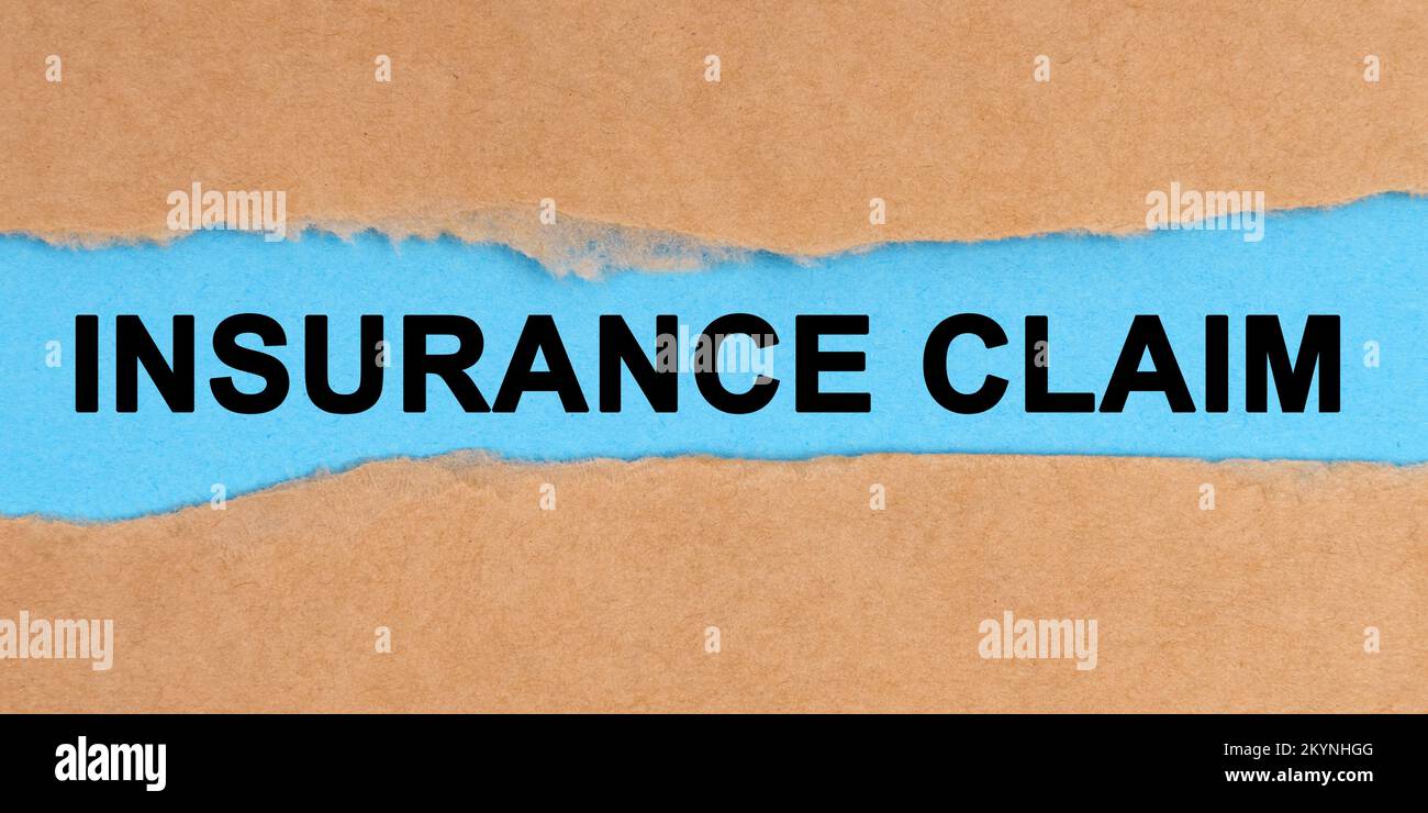 Medicine concept. The paper is ripped in the middle. Inside on a blue ...