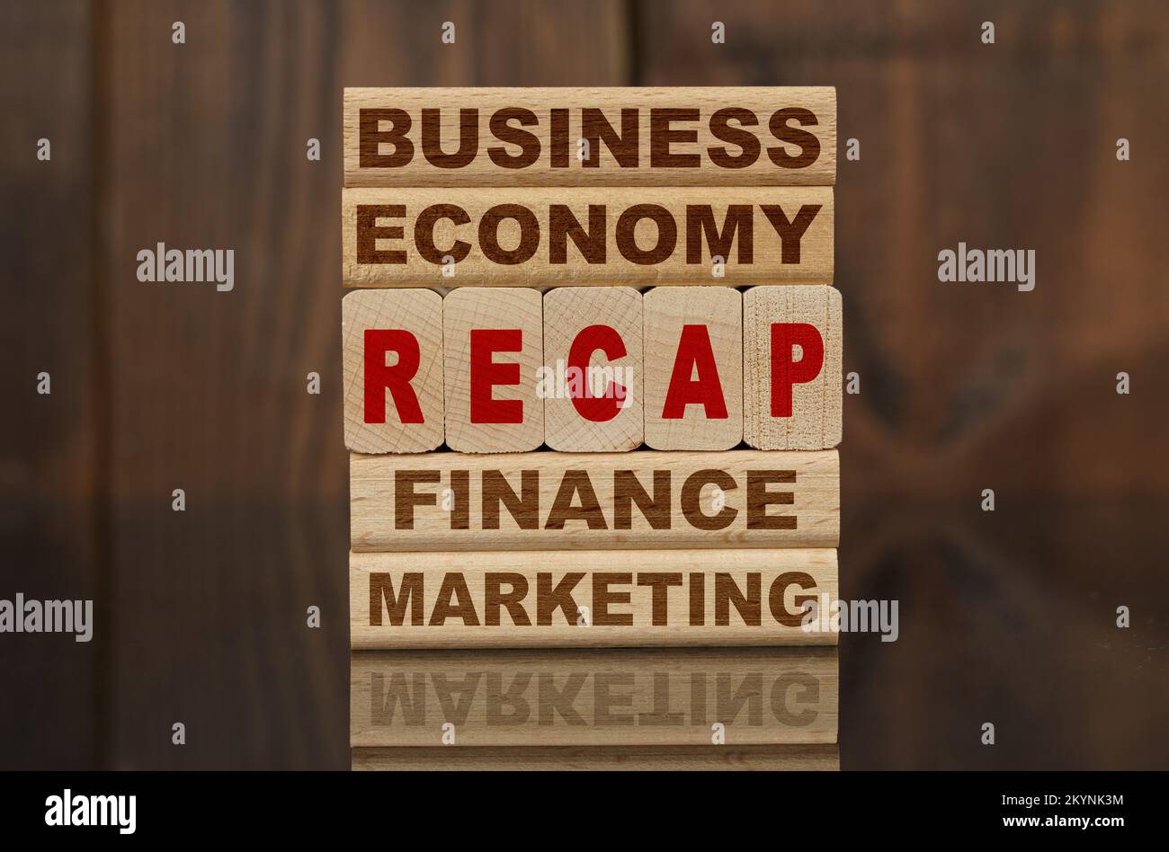Finance and economics concept. Wooden blocks with the text - Business ...