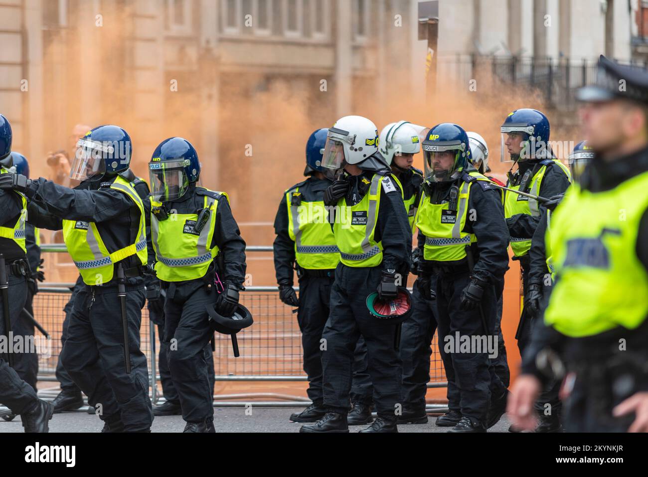 Supporters of Tommy Robinson, such as the EDL, protested in London ...