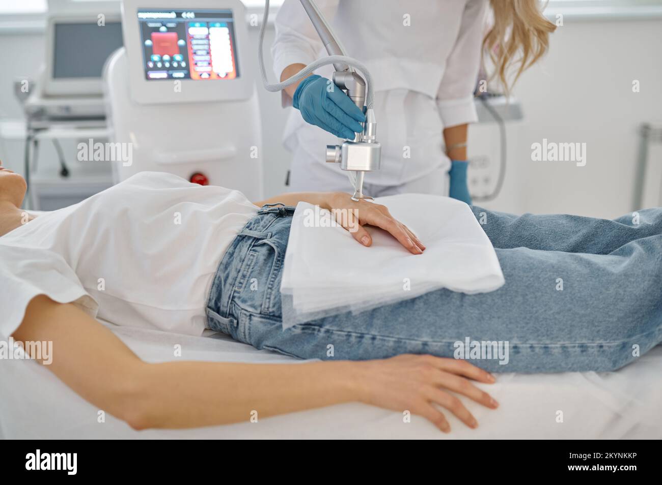 Woman dermatologist laser hi-res stock photography and images - Alamy