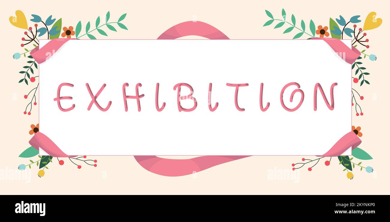 Inspiration showing sign Exhibition. Word Written on and act of ...