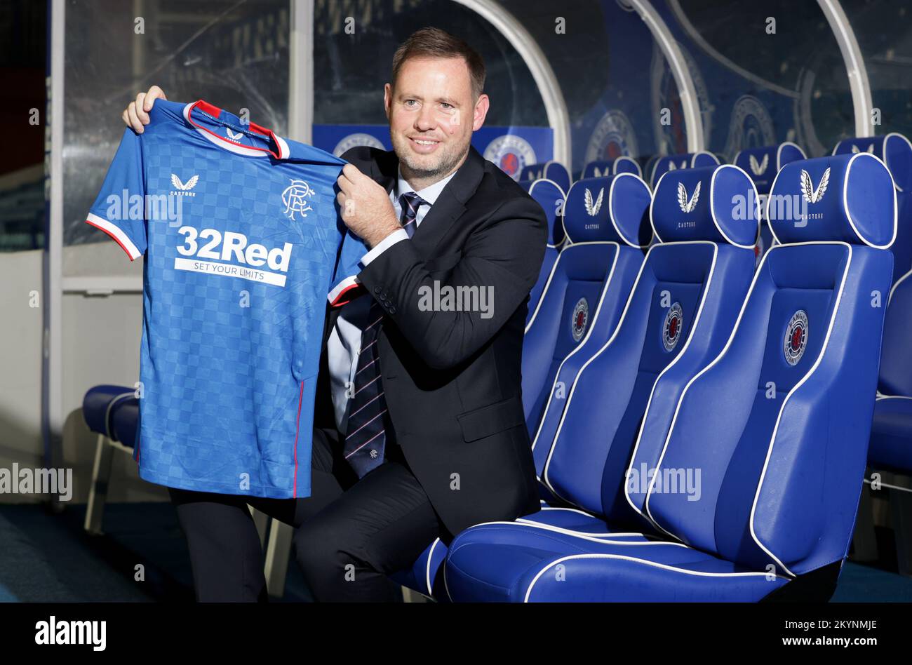 Newly appointed Rangers manager Michael Beale during a press conference ...