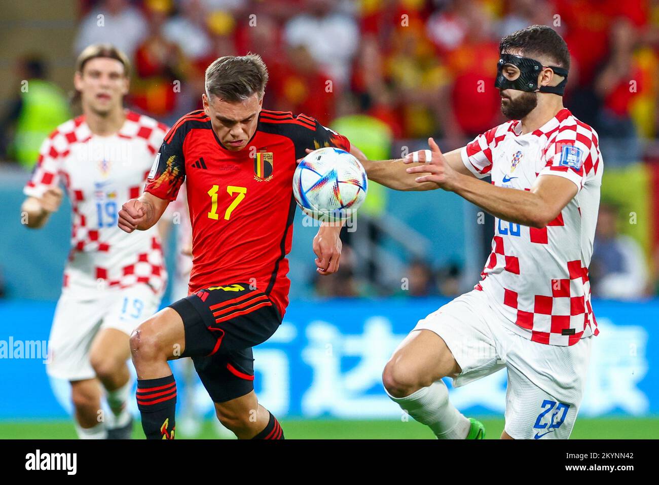 Doha, football, FIFA World Cup 2022, Croatia. 01st Dec, 2022. v Belgium ...