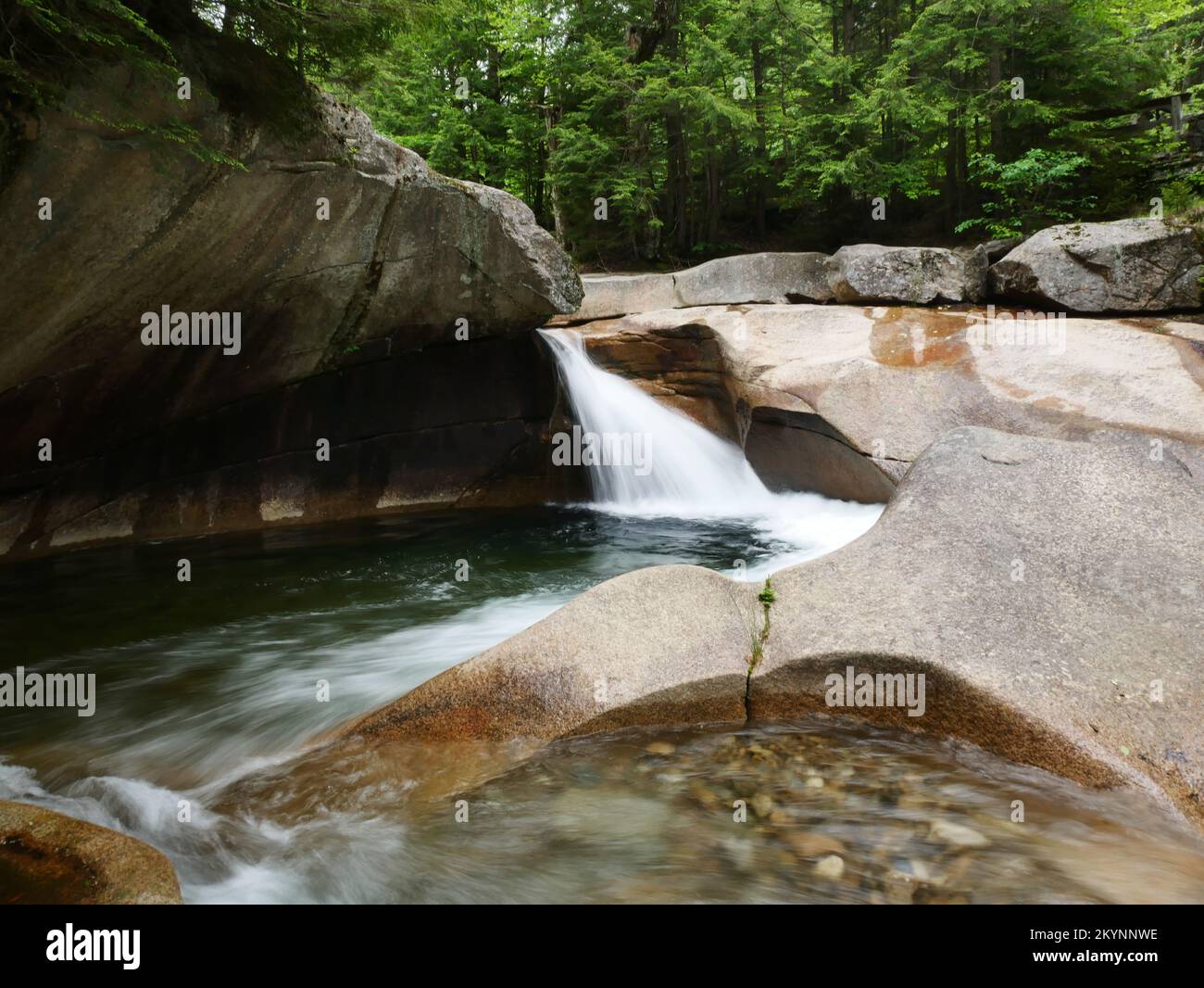 New Hampshire Waterfall in the Fall Stock Photo - Alamy