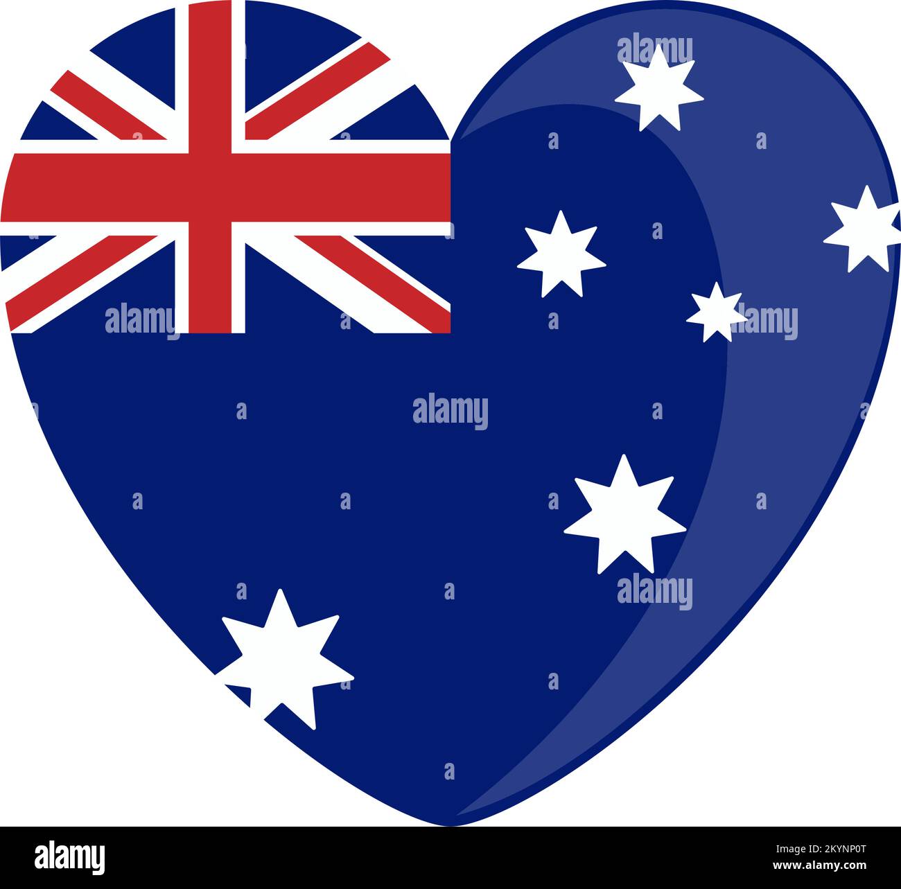 australia flag in heart Stock Vector Image & Art - Alamy